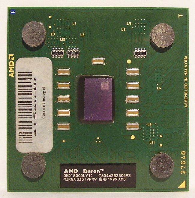 AMD Duron DHD1800DLV1C Information | cpu-galerie.de