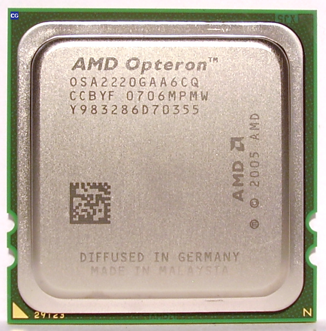 AMD K8 Second Generation Dual-Core Opteron 2220 - OSA2220GAA6CQ ...