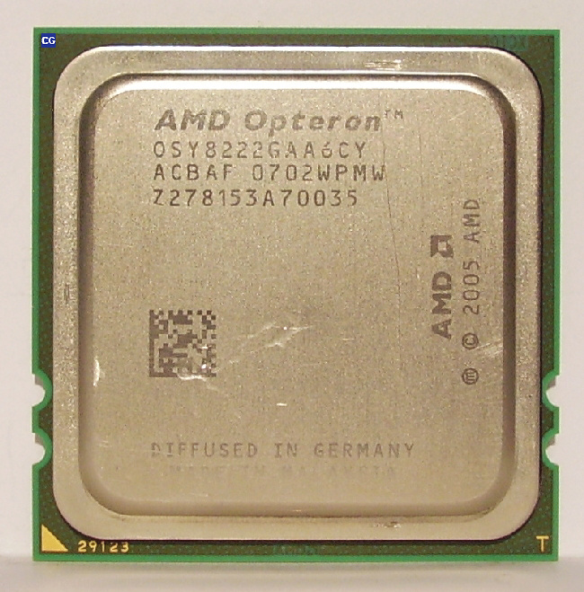AMD K8 Second Generation Dual-Core Opteron 8222 SE - OSY8222GAA6CY ...